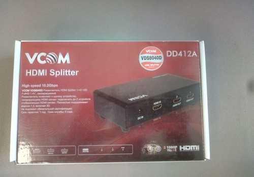 Разветвитель hdmi Splitter 1-2 +3D FullHD 1.4V