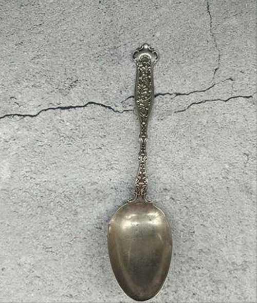 Антикварная серебряная ложка. США. 1896 год