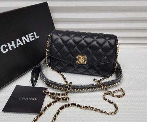 Сумка на пояс Chanel Шанель Поясная c ремнем 2.55