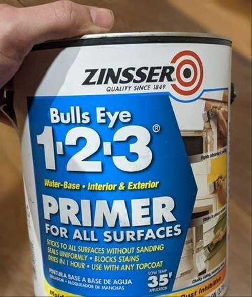 Грунтовка Zinsser Bulls Eye 1-2-3 Primer