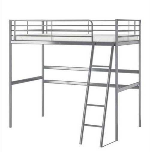 Кровать - чердак, матрац IKEA