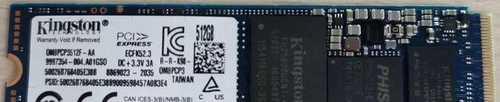 SSD Kingston OM8PCP3512F-AB 512 гб PCI-E NVMe | Festima.Ru - Мониторинг ...