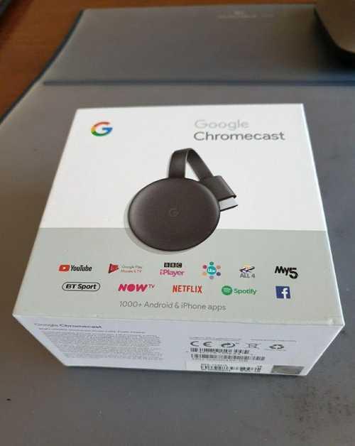 Медиаплеер Google Chromecast 2018