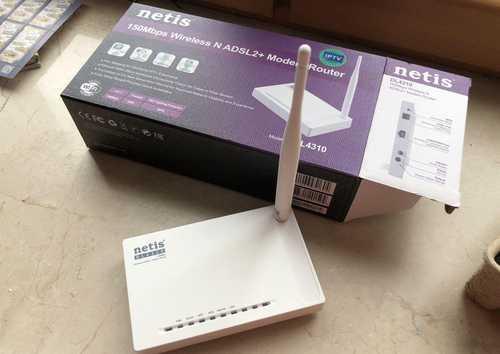 Модем новый adsl2+ wireless N Netis DL4310