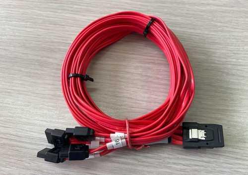 Кабели miniSAS SFF8087 to 4*SATA (100см)