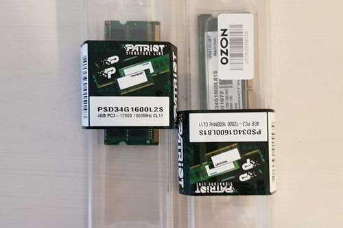 Patriot sodimm ddr3l 1x4gb