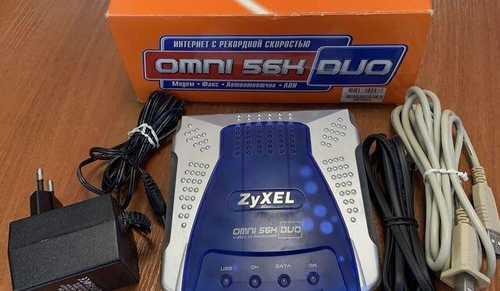 Модем Zyxel omni 56K DUO EE USB/COM