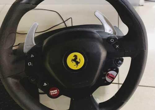 Руль + педали PS4 T80 Ferrari 488 GTB Edition