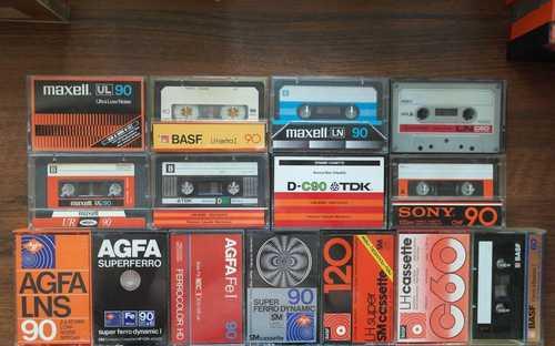 Кассеты TDK, sony, maxell, basf, agfa