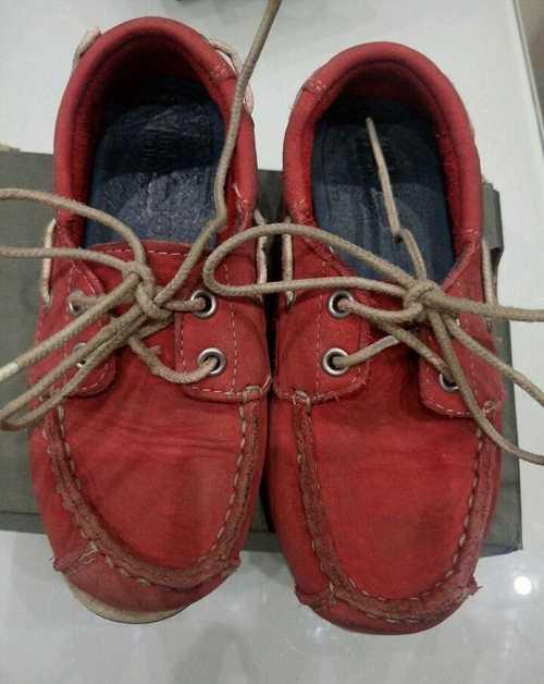 Мокасины Timberland красные