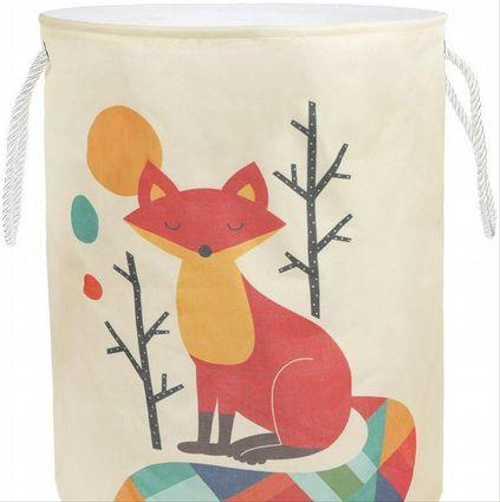 Корзина для игрушек Наша Игрушка Рыжая лиса, с ручками, 35*45 см, пакет (HXH2019040903-22)