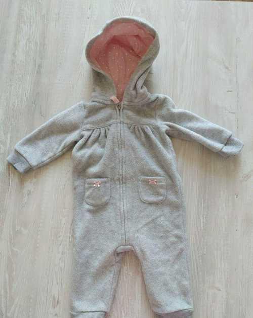 Комбинезон флисовый carters 3-6 мес