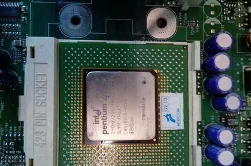 Материнская плата+ Pentium 4 Socket 423 Ретро