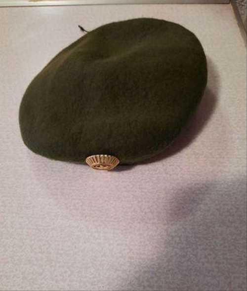 Берет зелёный военный