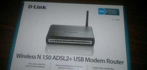 Продам D-link wireless n150 adsl2+ modem router