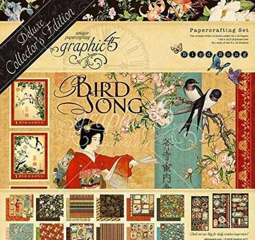 Бумага для скрапбукинга Graphic45 Bird song