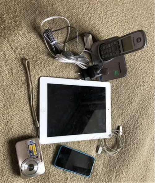 Телефон iPhone, планшет, фотоаппарат Sony