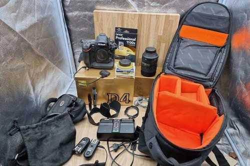 Фотоаппарат Nikon D4 в комплекте с аксессуарами