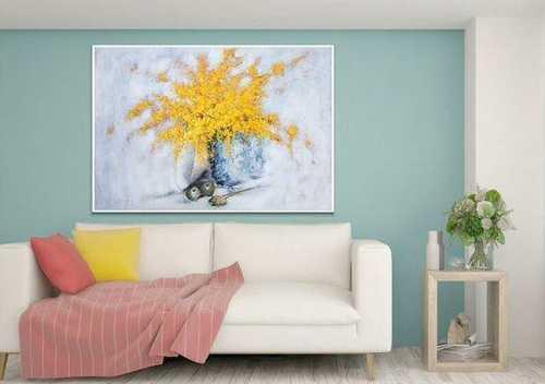 Картина маслом на холсте Желтые цветы