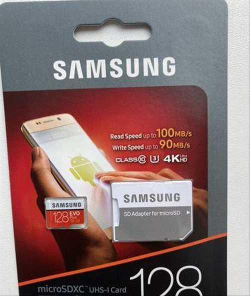 Карта памяти samsung evo plus 128gb