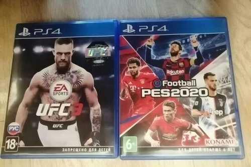 Игры для приставок ps4 PES20 и UFC3