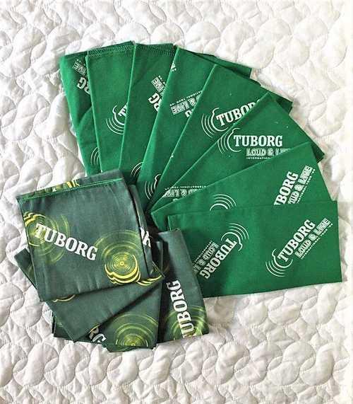 Новые банданы Tuborg хлопок 12 штук