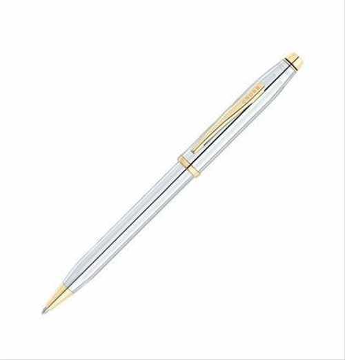 Шариковая ручка Cross Century Il серебро+золото