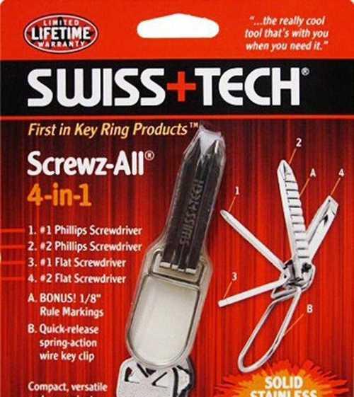 Swiss+tech Screwz-ALL 4-in-1,новый