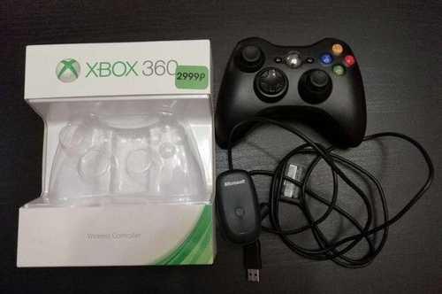 Контроллер Xbox 360 с адаптером