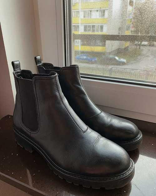 Ботинки кожаные демисезонные
