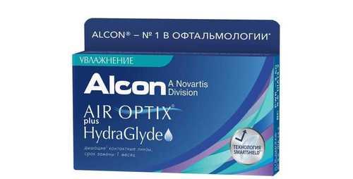 Контактные линзы alcon AIR optix plus hydraglyde