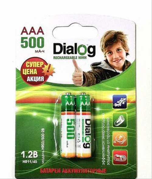 Аккумулятор AAA 500mAh 1.2V Dialog