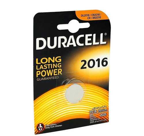 Батарейка Duracell CR2016-1BL Опт/Розн