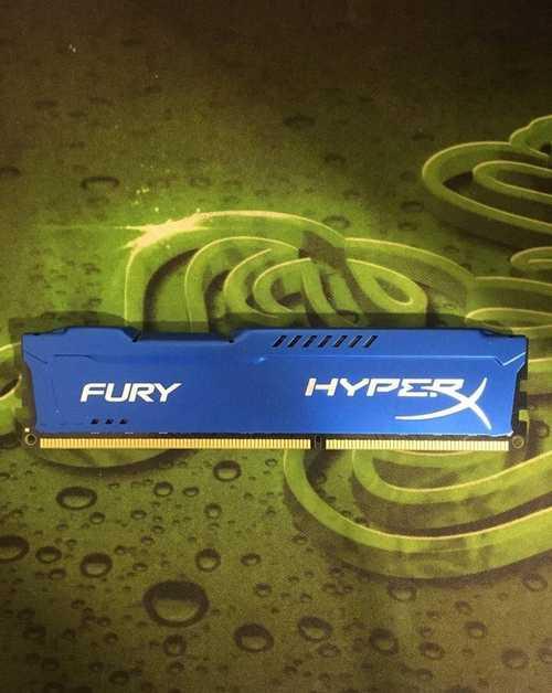 Оперативная память HyperX Fury Blue 8gb DDR3
