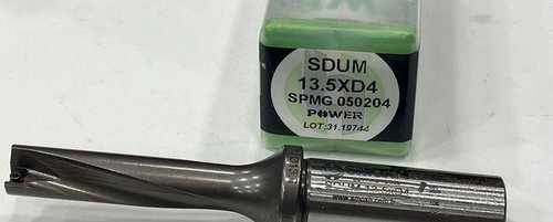 Сверло со сменными пластинами sdum 13.5XD4 spmg 05