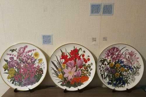 Тарелка фарфоровая Цветы года Franklin Porcelain А