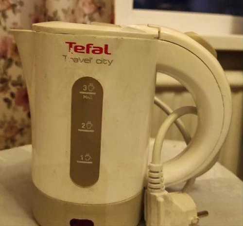 Дорожный электррчайник Tefal 0,6 л. б/у хороший