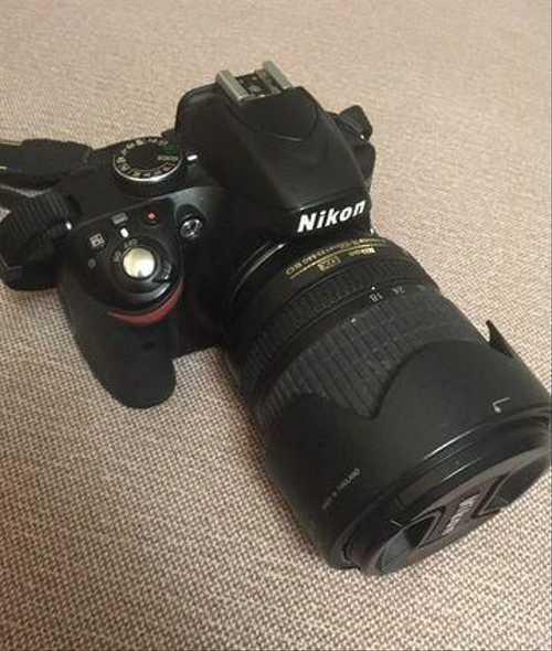 Зеркальный фотоаппарат Nikon d3200 обьектив AF-5 1