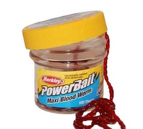 Мотыль Berkley PowerBait Blood Worm Maxi
