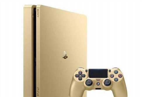 PS4 slim золотой / PlayStation 4 slim gold 500гб