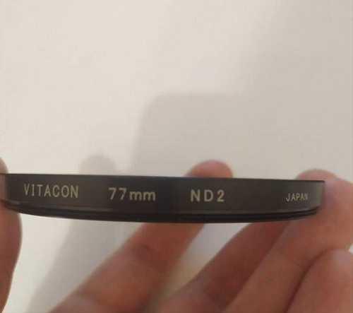 Светофильтр нейтрально-серый Vitacon ND2 77mm