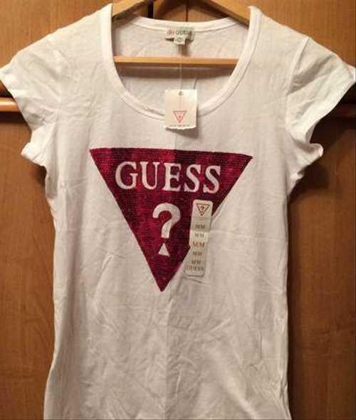 Футболка guess новая белая