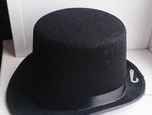 Шляпа Котелок черная цилиндр фокусника конферансье