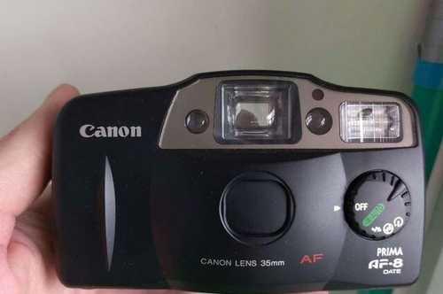 Плёночный фотоаппарат canon prima AF 8