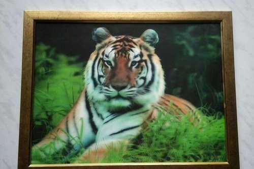 Картина- голография "Тигр"