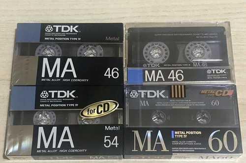 Аудиокассеты TDK MA 46,54,60 японский рынок