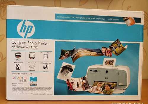 Компактный фотопринтер HP Photosmart A532