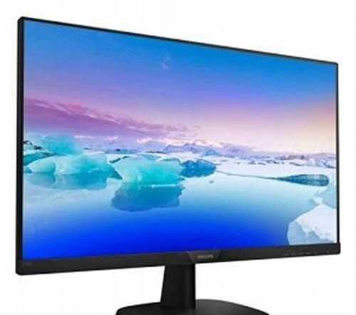 Монитор Philips TFT 27" 273V7QSB (1980x1080, IPS, wled, 250кд/м2, 10M:1, 5ms, 178/178, DVI-D, VGA) Black #273V7QSB/00
