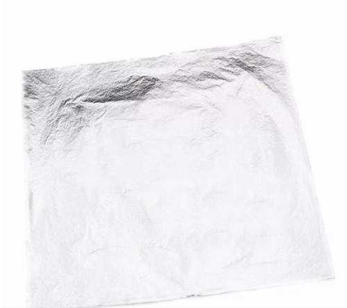 Поталь листовая серебряная, 100 листов