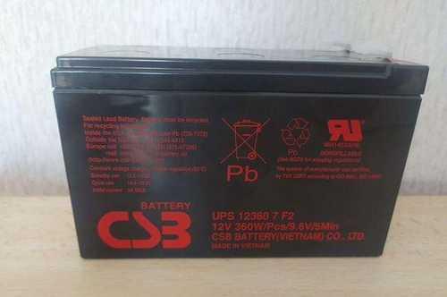 Аккумуляторная батарея для ибп CSB HR1234W